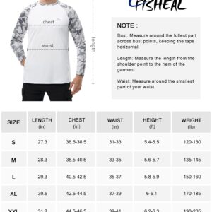 FISHEAL UPF 50+ UV Sun Protection with Zip Pocket - Fishing Shirts for Men Long Sleeve Mesh Sides Performance Shirt