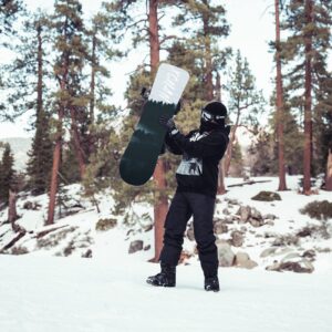 XCMAN Freeride Snowboard Beginner All Mountain,The Best All-Terrain, Dual-Directional, Hybrid Snowboard for All Levels-Mountains Clouds