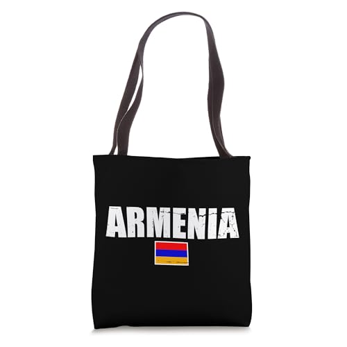 Armenia Vintage Armenian Flag Tote Bag