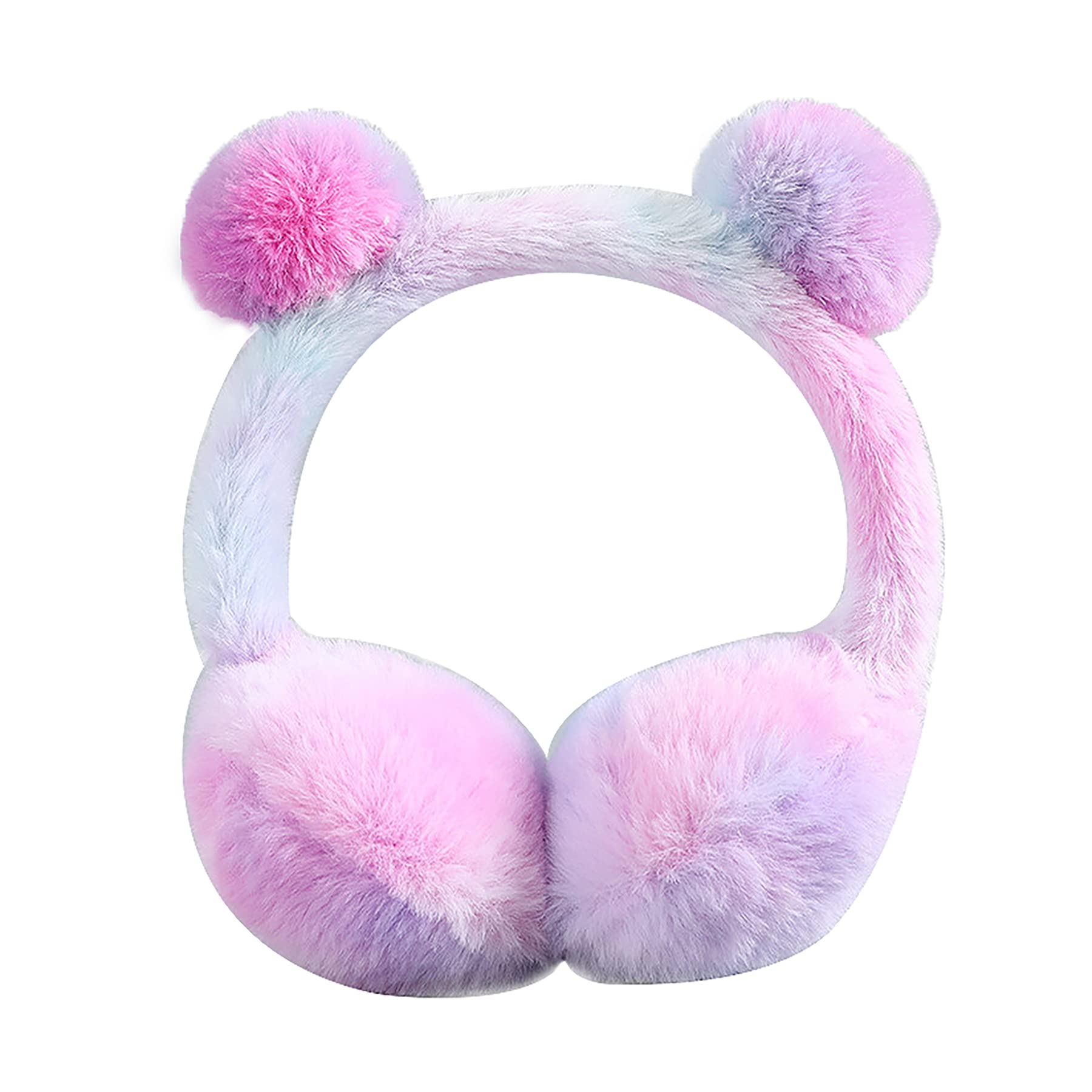 VASTLUCKY Women Girls Winter Earmuffs Warm Outdoor Plush Ear Covers Fuzzy Fur Padded Headband Earwarmer