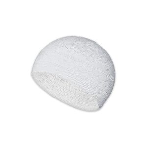 kapobia kufi hats for men, muslim clothes for men,0 breathable skull beanie, crochet cap, handicraft taqiyah, cufi, kufe (1 piece, white color)