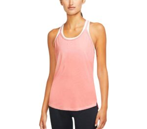 nike women's dri-fit one elastika tank (us, alpha, medium, regular, regular, pinksicle)