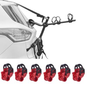 blueshyhall 2-bike trunk mount rack with 6 pack spare hooks replacement