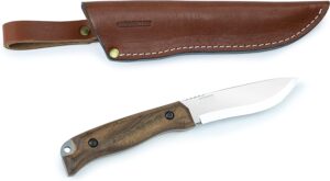 bps knives hk1 ssh - handmade stainless steel knife - fixed blade full tang hunting knife - camping bushcraft knife with leather sheath - outdoor knives - survival camp knife