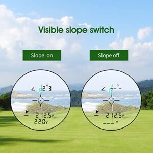 AquilaPro Golf Rangefinder with Slope and Flagpole Lock Vibration,Slope Switch for Golf Tournament Legal,650Yards,Rechargeable Battery,6X Magnification,Ranging/Scanning/Height/Speed Measurement