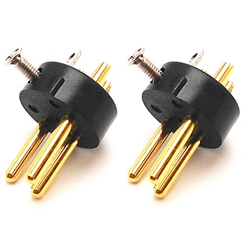 HUMARH XLR 3 Pin Male Plug Connector 2-Pack for Shure SM57 SM58 Series Wired Microphones and Many Others…