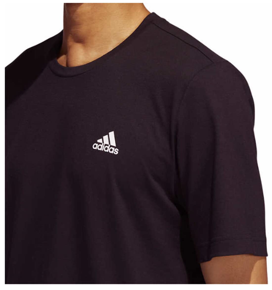 adidas Men's AEROREADY Designed 2 Move Sport Stretch Tee, Black/White, X-Large