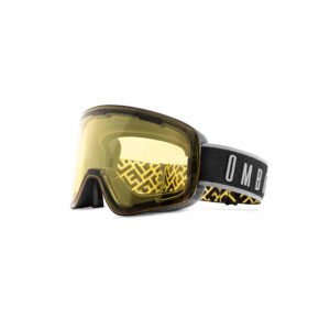 ombak ski goggles - mentawai black ski/snowboard goggles for men, women & youth - magnetic interchangeable lens system