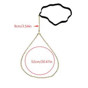 Fashion Rhinestone Elastic Leg Chain Women Fashion Rhinestone Thigh Chain Simple Street Chain Beach Jewelry (silvery)