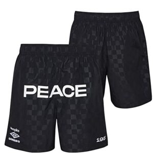 Umbro x AKOMPLICE Peace Embossed Checkerboard Short, Black Beauty, Small