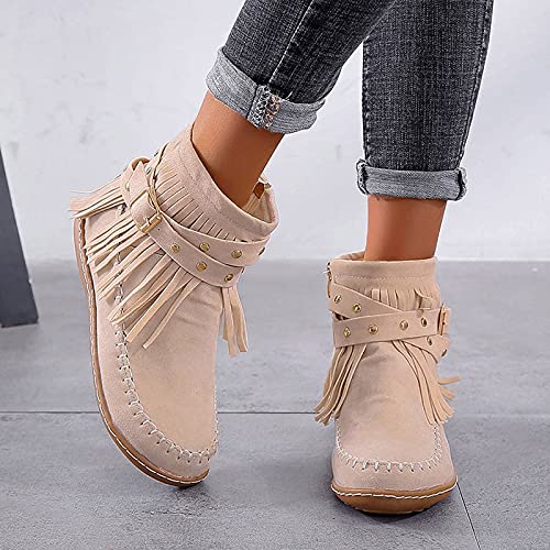 Womens Sandals, Womens Cowboy Boots Square Toe Womens Heels Cute Boots Beige Shoes Clear Heels Leopard Training Boots Flat Shoes for Women Comfortable Dressy