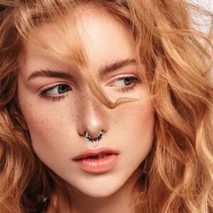 Nose Rings Hoop, 316L Surgical Steel 18G Hypoallergenic Nose Rings Septum Cartilage Hoop Earring Conch Piercing Jewelry for Women, Diameter 10mm, Bat, skull, Stainless Steel zinc alloy, no gemstone