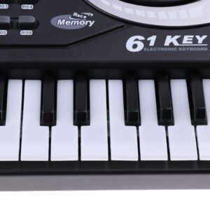 Tachiuwa 61 Keys Electronic Organ Digital Piano Keyboard with Microphone Kid Gifts