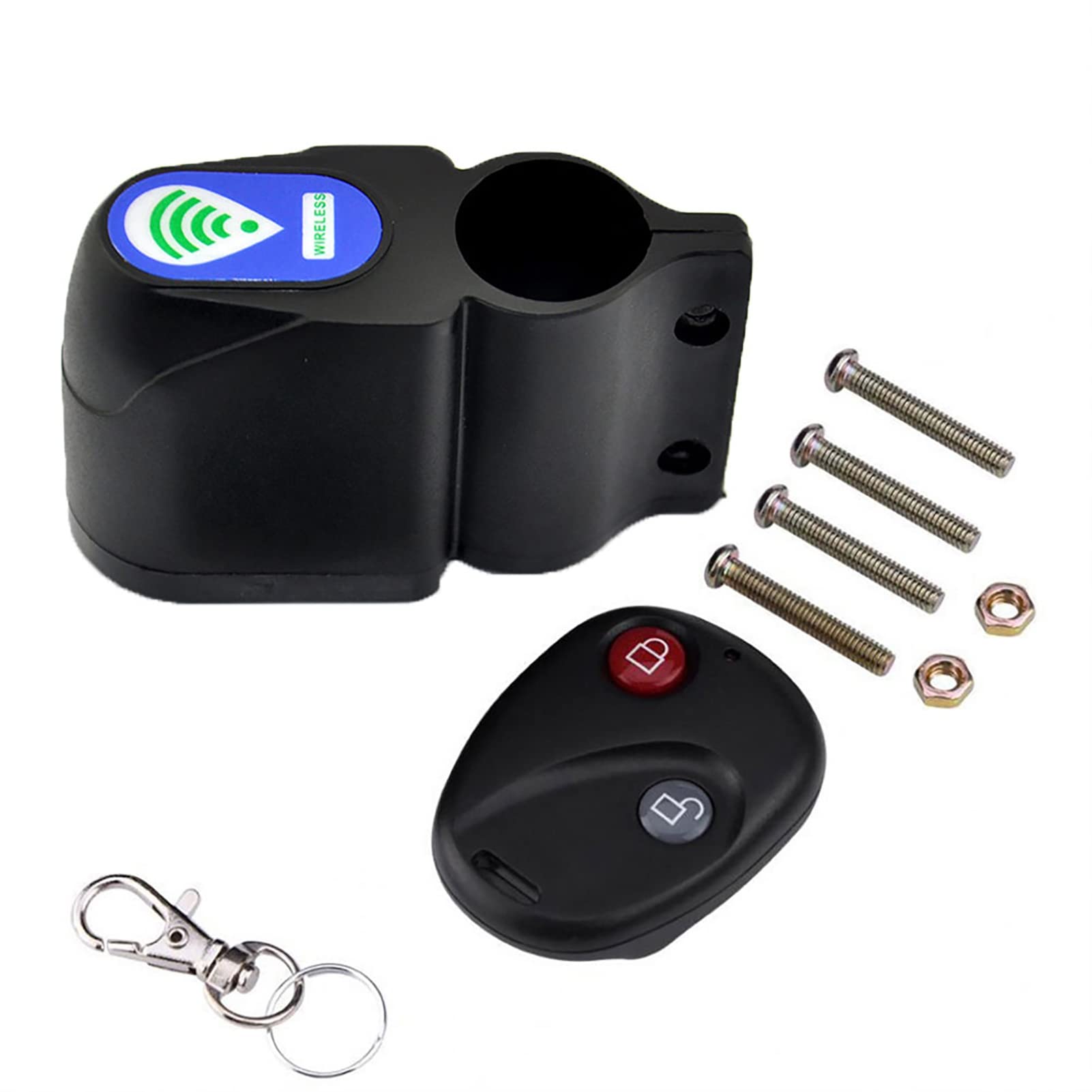 HEVIRGO Bicycle Sound Alert Bicycle Alarm Lock Plastic Protective