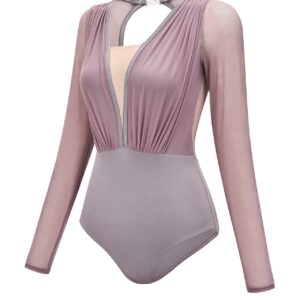 Dance Elite - Eliza - Dance Leotard For Women. Leotards for Women Ballet and Dance (Lilac, Adult M)