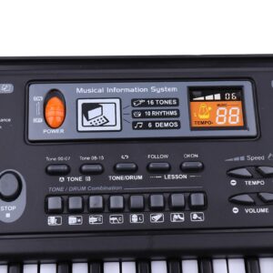 Tachiuwa 61 Keys Electronic Organ Digital Piano Keyboard with Microphone Kid Gifts