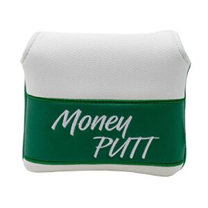 izzo golf funny in your face mallet putter headcover - money putt funny saying joke/gag golf headcover for your putter