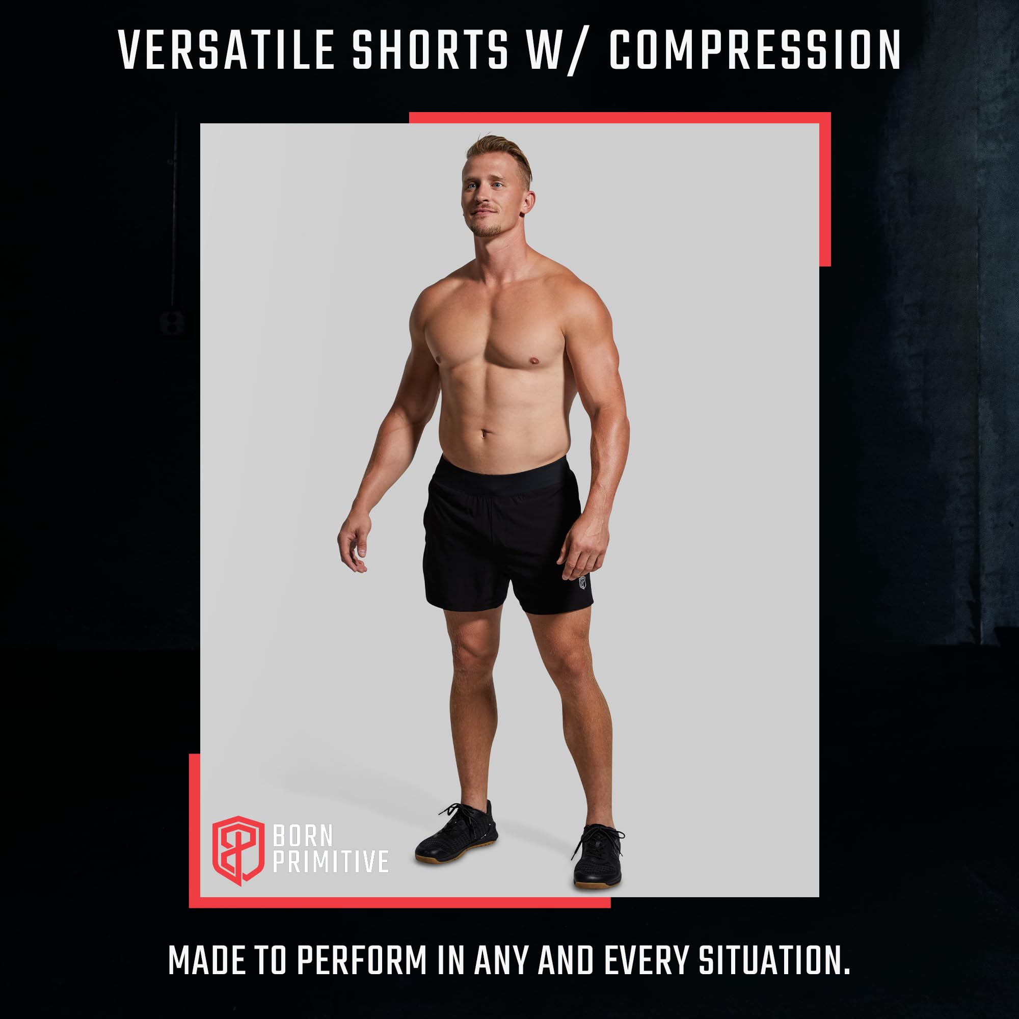 Born Primitive Versatile Short with Compression Liner