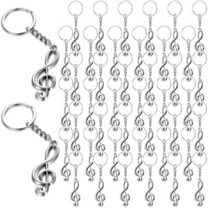 musical note key chain metal keychain small music pendant sign christmas tree decor xmas gifts fist day of school gift classroom gift for students handbag corporate office gifts accessories (48)