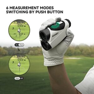 Range Finder Golf, Flag Lock and Pulse Vibration Golf Rangefinder, Fast Focus and Continuous Scan Golf Range Finder, 650 Yards USB Charging Golf Accessories for Men Disc for Golfing, Hunting