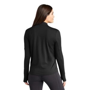 Nike Women's Dri-Fit Element Long Sleeve Running Top, Black/White, S