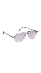 oliver peoples eyewear emet sunglasses, grey textured tortoise, one size