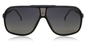 carrera men's grand prix 3 rectangular sunglasses, black/grey shaded, l