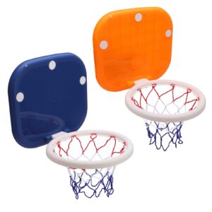 mini basketball hoop with balls,indoor basketball hoop set foldable wall mounted suction cup fixing mini basketball board net for toddler(blue)