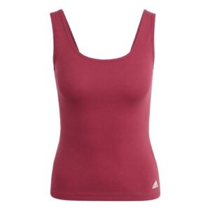 adidas women's tank top, legacy burgundy, xl