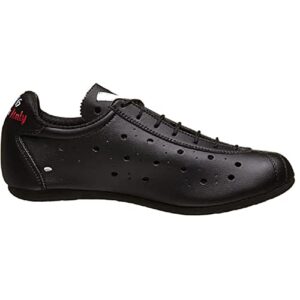 vittoria 1976 classic nylon cycling shoes (for look cleats) (black, us_footwear_size_system, adult, men, numeric, medium, numeric_5)