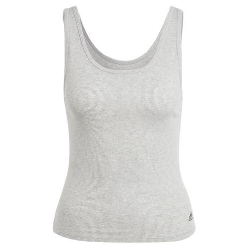 Adidas Women's Tank Top, Heather Grey, S