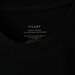 Tilley Men's Organic Crew T-Shirt, Black, X-Large