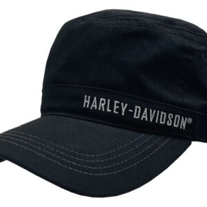 Harley-Davidson Women's Wild & Free Painter's Cap w/Embroidered Script Black