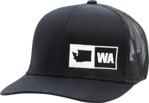 trucker hat - washington (black)