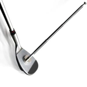 junnee golf alignment rods, 7 length adjustments - golf alignment stick corrector lie angle tool, golf swing training aids aiming stick - golf club face aim, visualize and align your golf shot