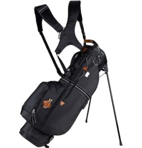 sun mountain 2023 mid stripe golf stand bag (black)