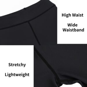 Zaclotre Girls Athletic Leggings Kids High Waist Yoga Pants Tennis Runnig Workout Performnace Dance Legging Pants Black