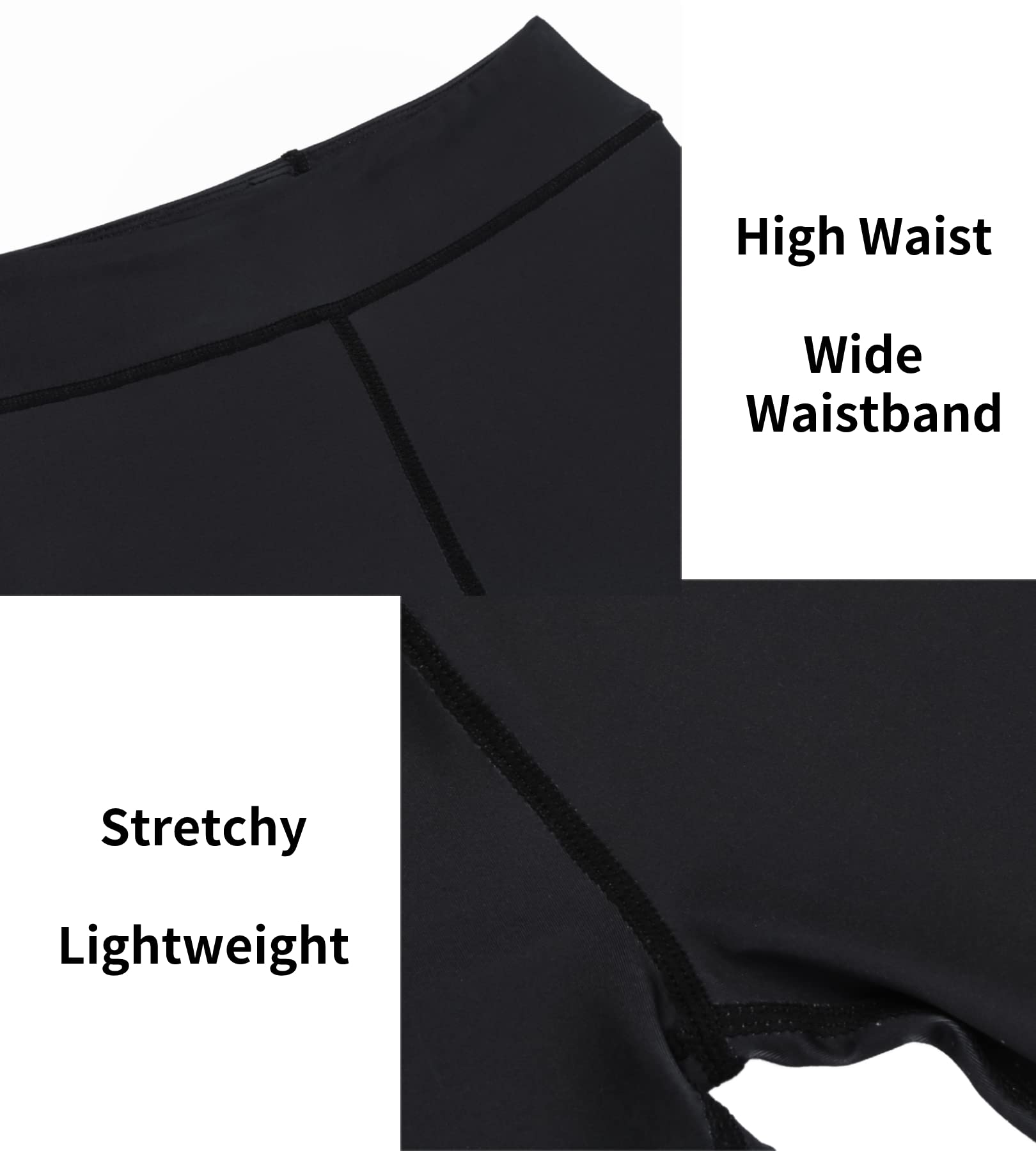 Zaclotre Girls Athletic Leggings Kids High Waist Yoga Pants Tennis Runnig Workout Performnace Dance Legging Pants Black