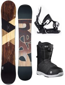 2023 men's head transit 159 wide snowboard package flow bindings boa boots (boot size 11)