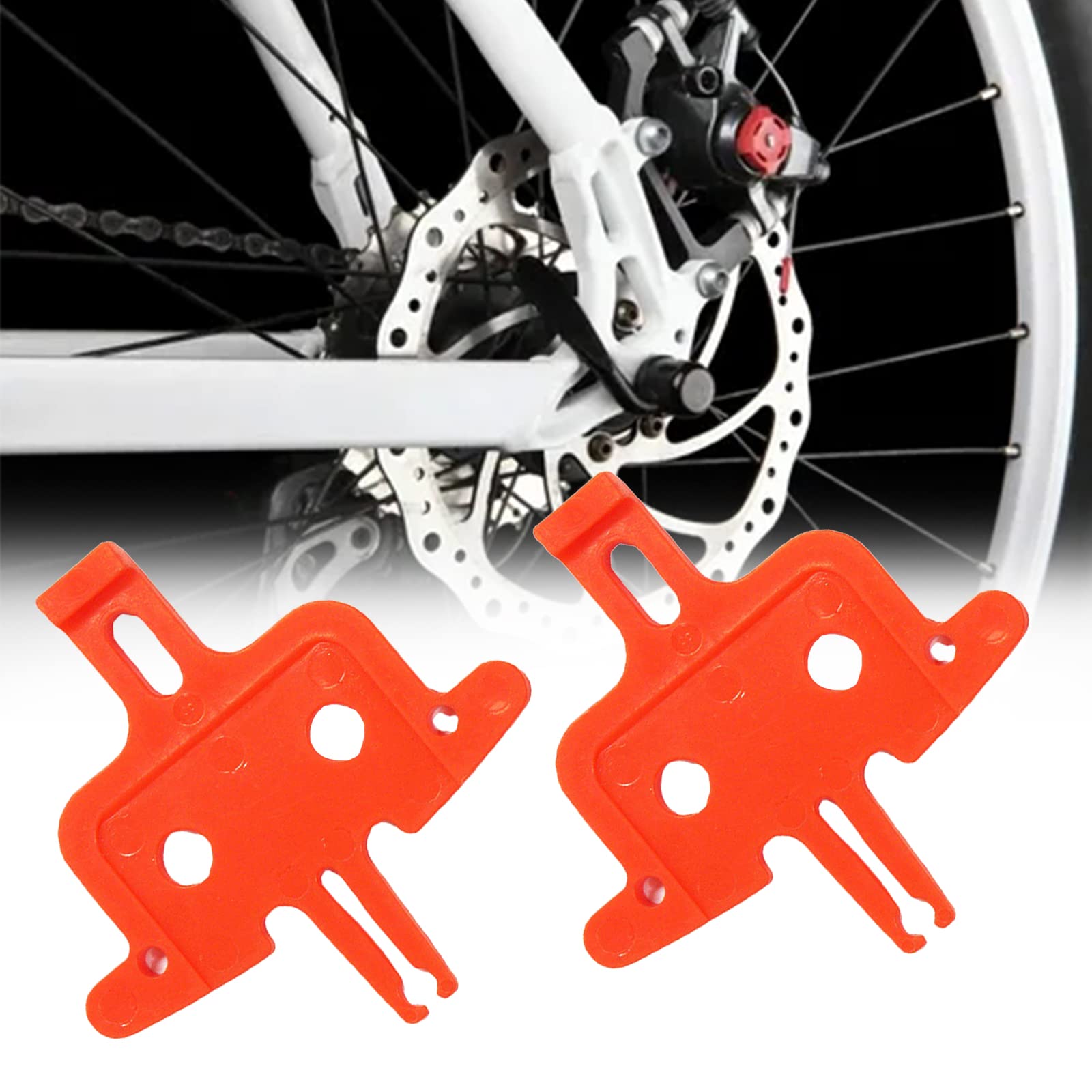 kingsea 12PCS Bicycle Brake Pad Spacer, Hydraulic Disc Brake Pads Spacer Instert Bicycle Brake Spacer Disc Brakes Bicycle Brake Spacer Cycling Spare Parts for Shimano,MTB or Road Bike(Type A)