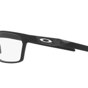 Oakley Men's Ox8032 Hex Jector Rectangular Prescription Eyewear Frames, Satin Black/Demo Lens, 55 mm