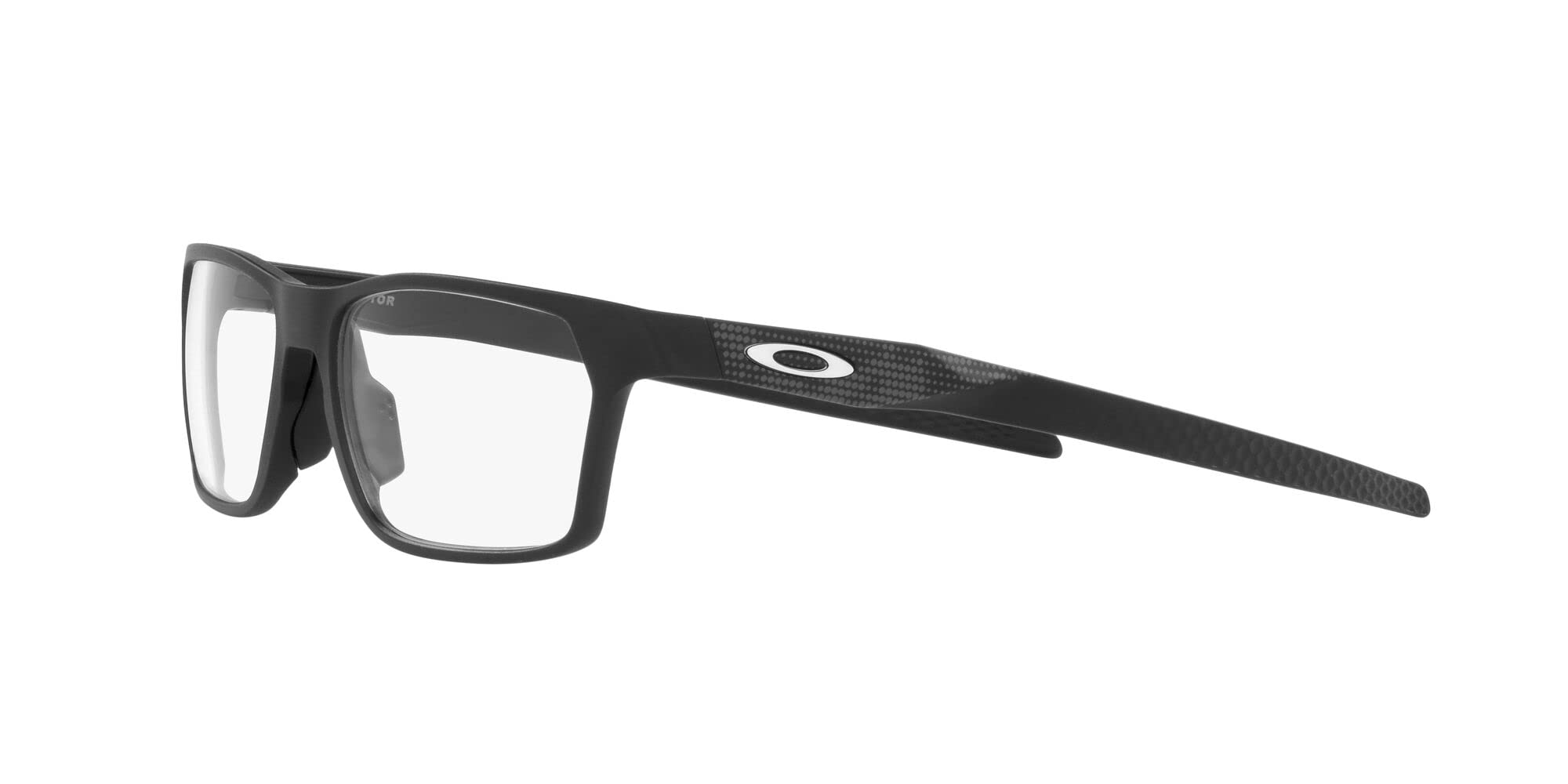 Oakley Men's Ox8032 Hex Jector Rectangular Prescription Eyewear Frames, Satin Black/Demo Lens, 55 mm