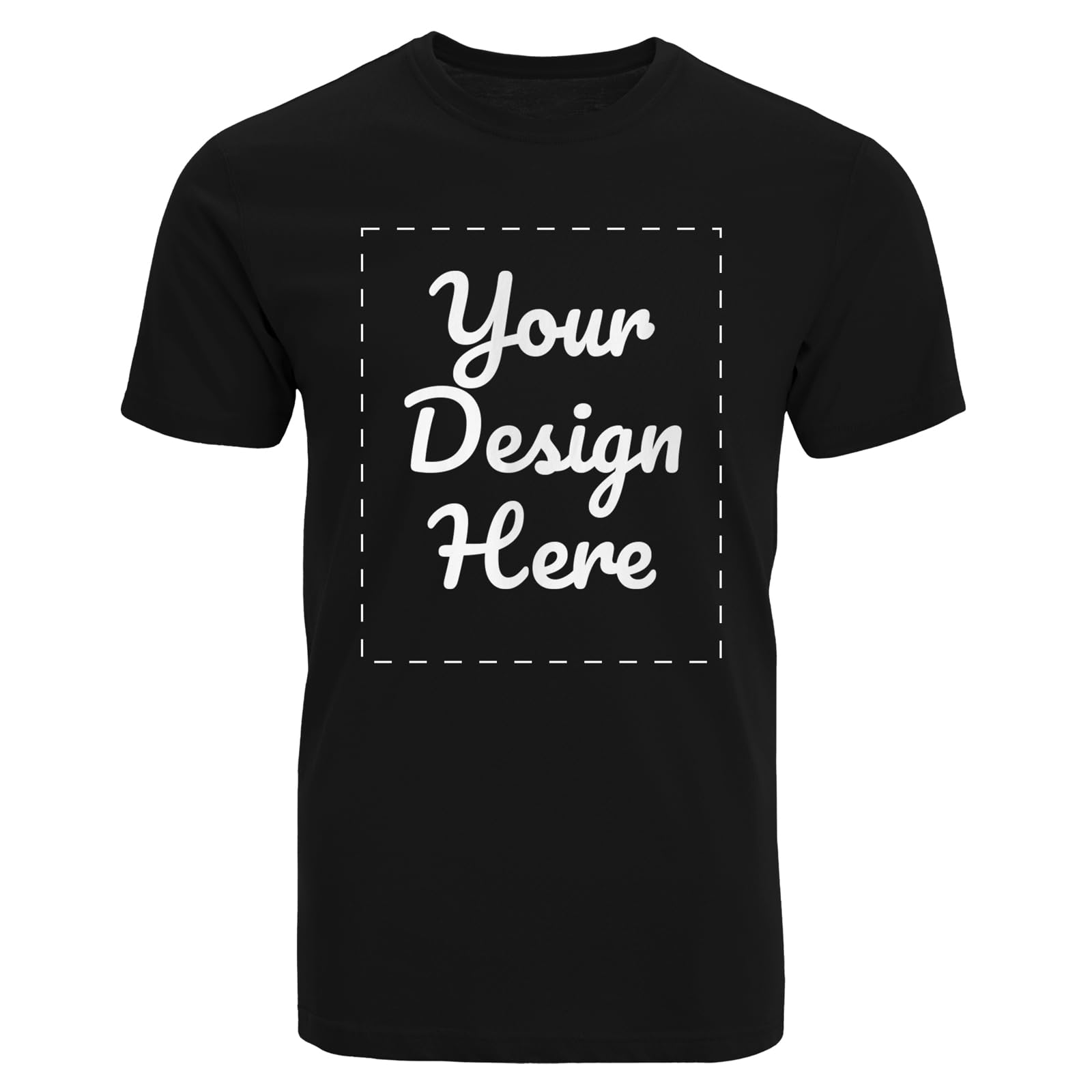 GotPrint Custom Shirts for Women, Design Your Own Text/Image/Logo Tee Shirt, Womens Customized Gifts, Personalized Front Back, Black, X-Large