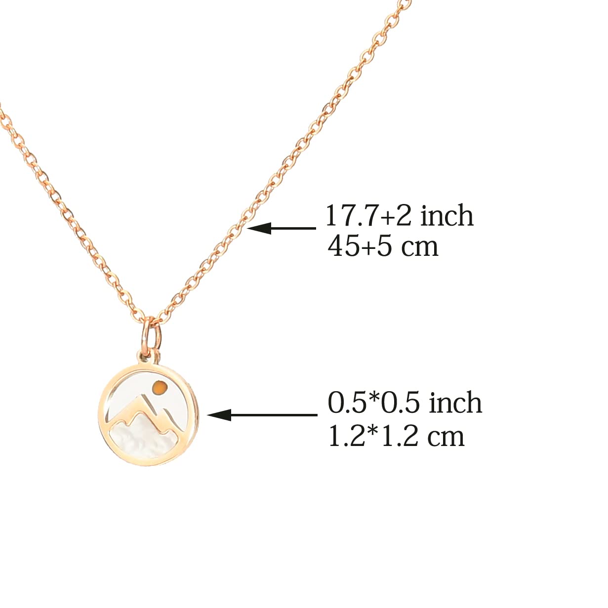 XULAVA Mustard Seed Necklace for Women Christian Gifts,Move Mountains Shell Necklaces Mothers Valentines Day Gifts Christian Faith Jewelry for Women,Rose Gold