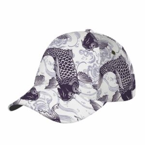 alrbe tin baseball caps watercolor fish sun hats snapback trucker for men women multicoloured