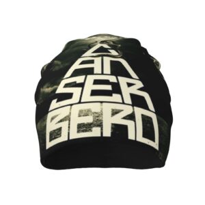 Canserbero Knit Beanie Hat for Men Women Winter Warm Stretchable Beanie Hats Black