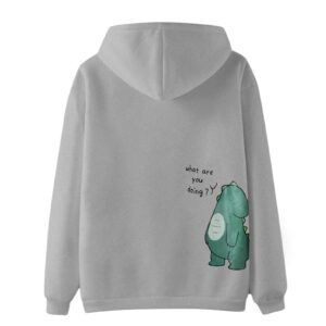 qnihdriz graphic sweatshirts matching couple sweatshirt custom cute dinosaur couple hoodie for boyfriend birthdays gift grey