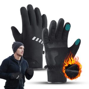 winter cycling gloves for men women, cold weather thermal running gloves waterproof, men’s touchscreen ski gloves, snow gloves, bike gloves for outdoor sports s