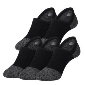 gonii no show socks womens athletic compression running low cut cushioned socks 5 pairs black