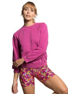 maaji women's long sleeve sweatshirt, pink, sm